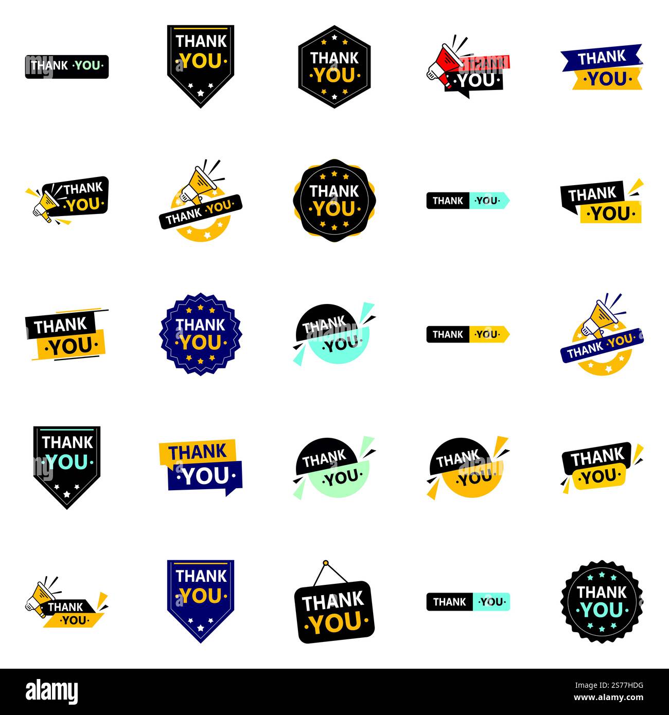 25 Thank You Vector Designs to Show your Gratitude Stock Vector Image ...