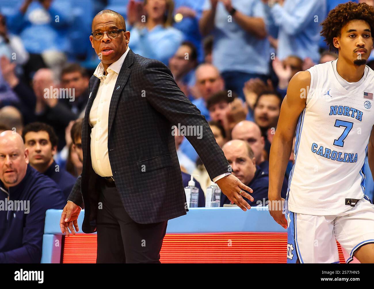 January 18, 2025: Hubert Davis is the head basketball coach for North ...