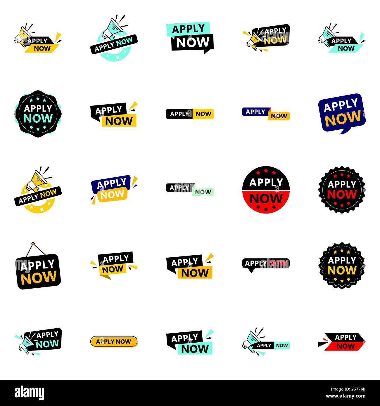25 Creative Apply Now Banners to Help You Stand Out Stock Vector Image ...