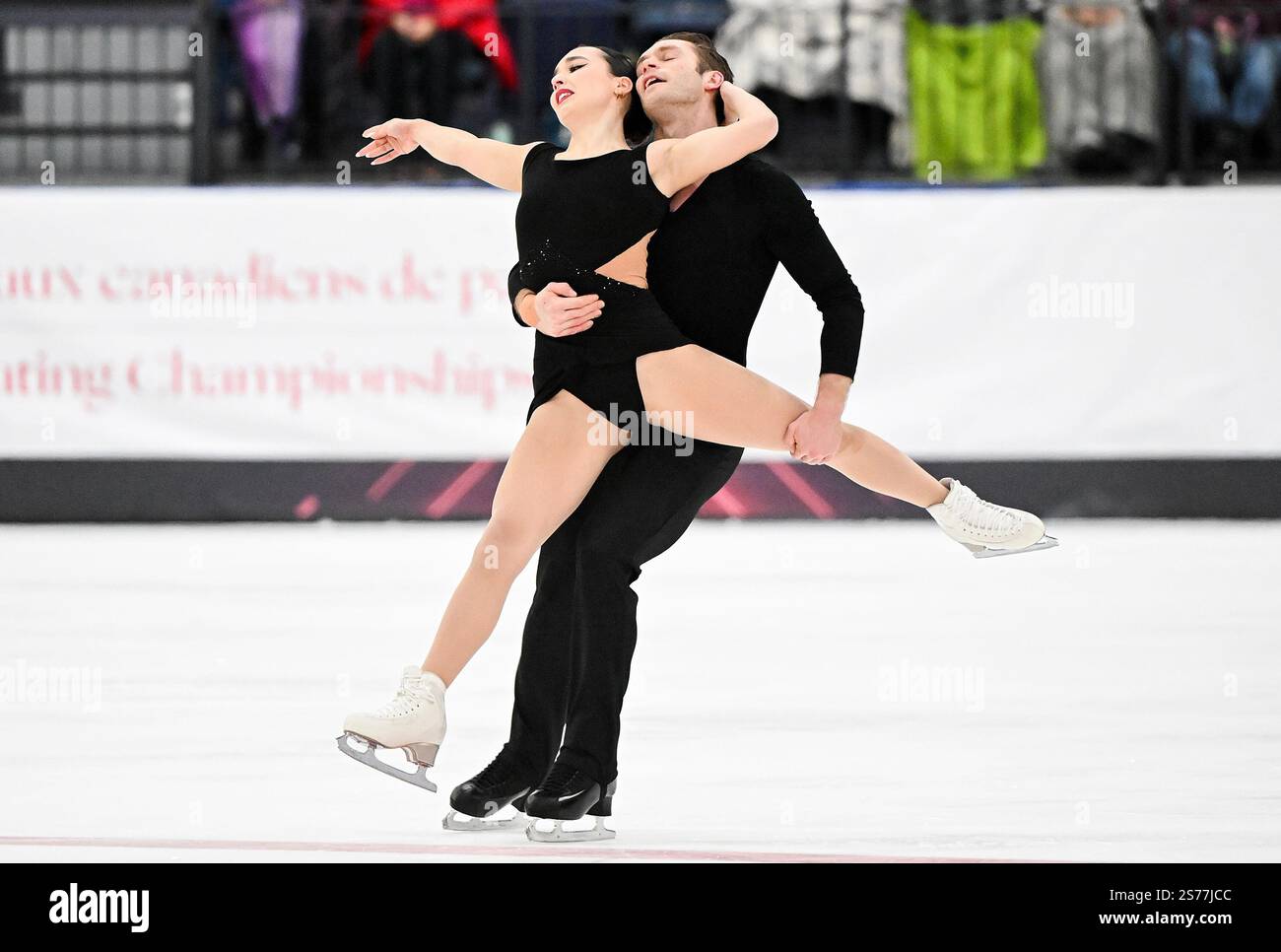 Laval, Canada. 18th Jan, 2025. Lia Pereira and Trennt Michaud perform ...