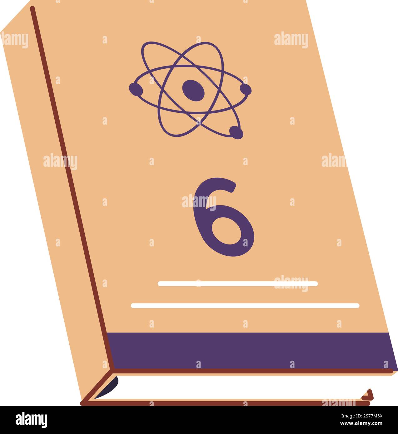 Book with explanation on physics, isolated textbook for school or ...