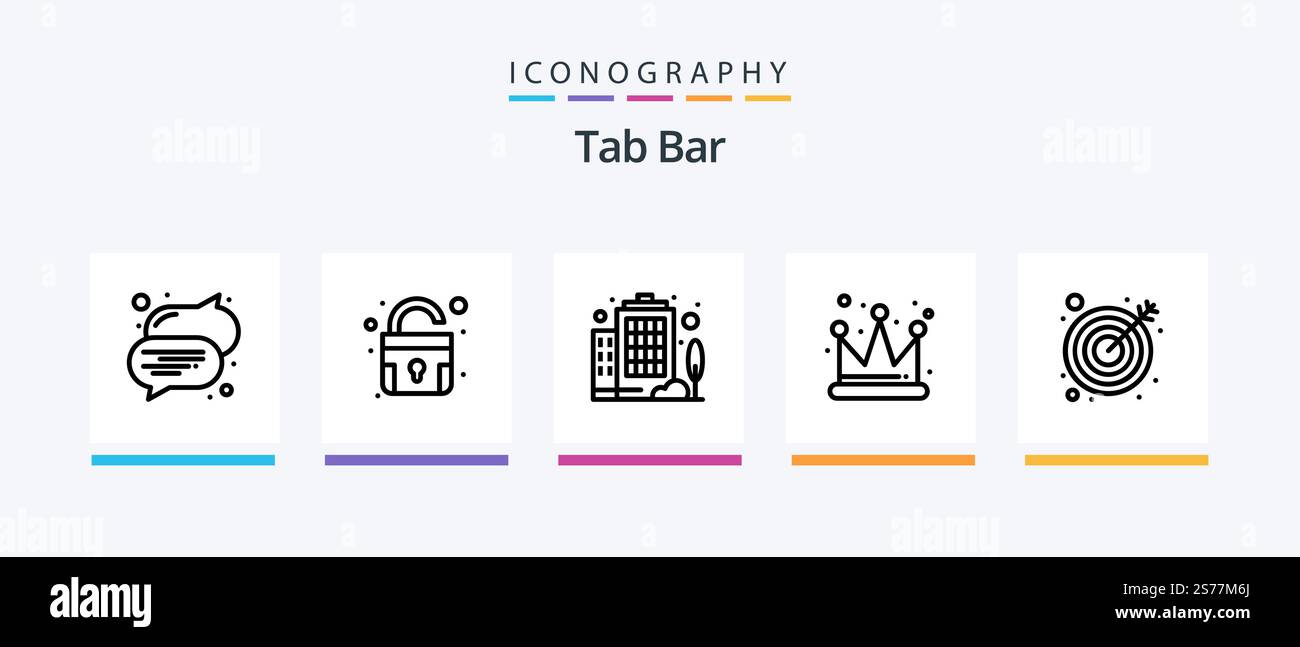 Tab Bar Line 5 Icon Pack Including . shopping. target. groceries. cart ...