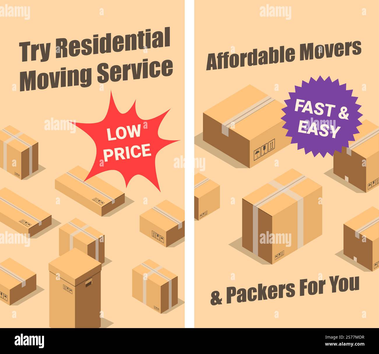 Packers and movers Stock Vector Images - Alamy