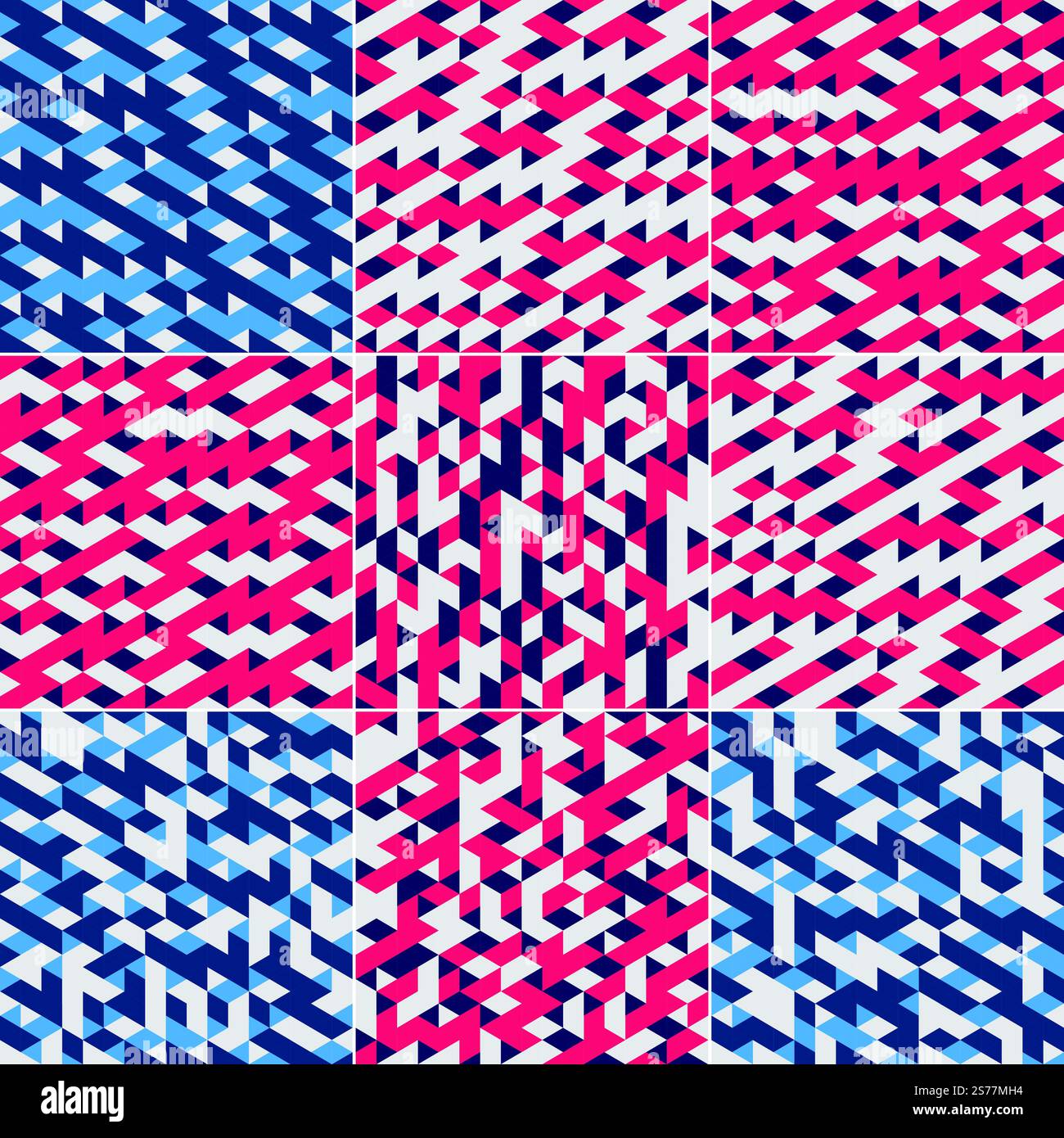 A triangular abstract background in shades of blue reminiscent of the ...