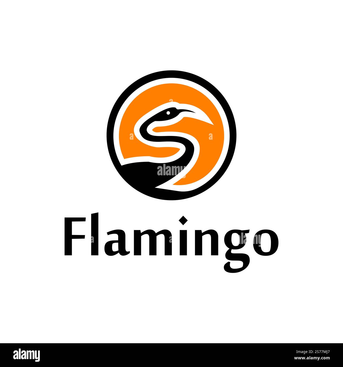 Iconic Flamingo logo designs concept vector, Flamingo bird logo ...