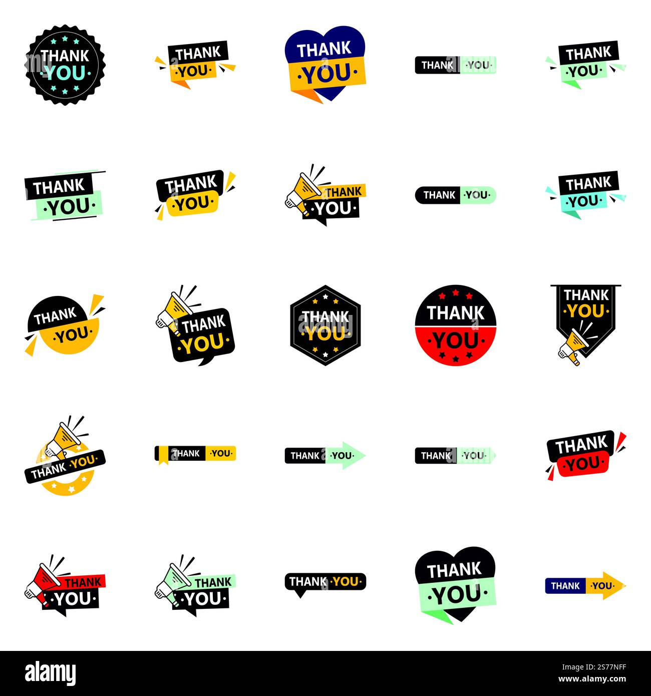 Thankyou 25 High quality Vector Icons for a professional thank you ...