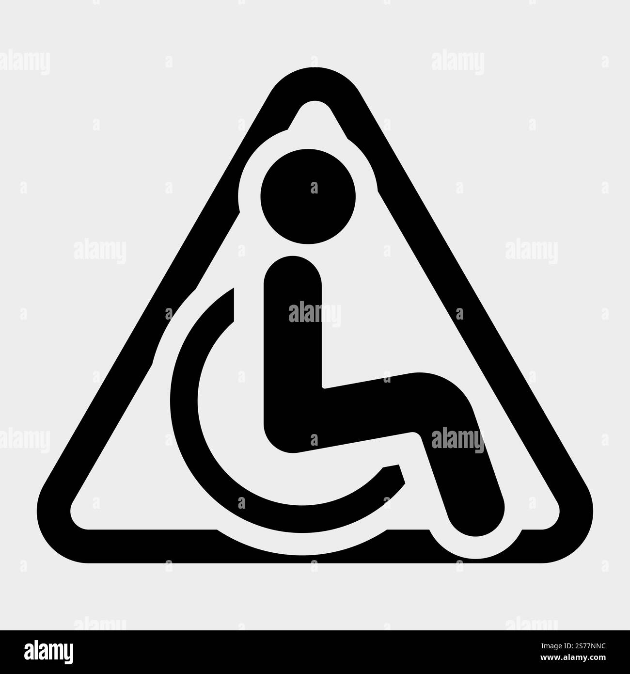 The International Symbol of Access of a person in a wheelchair Stock ...