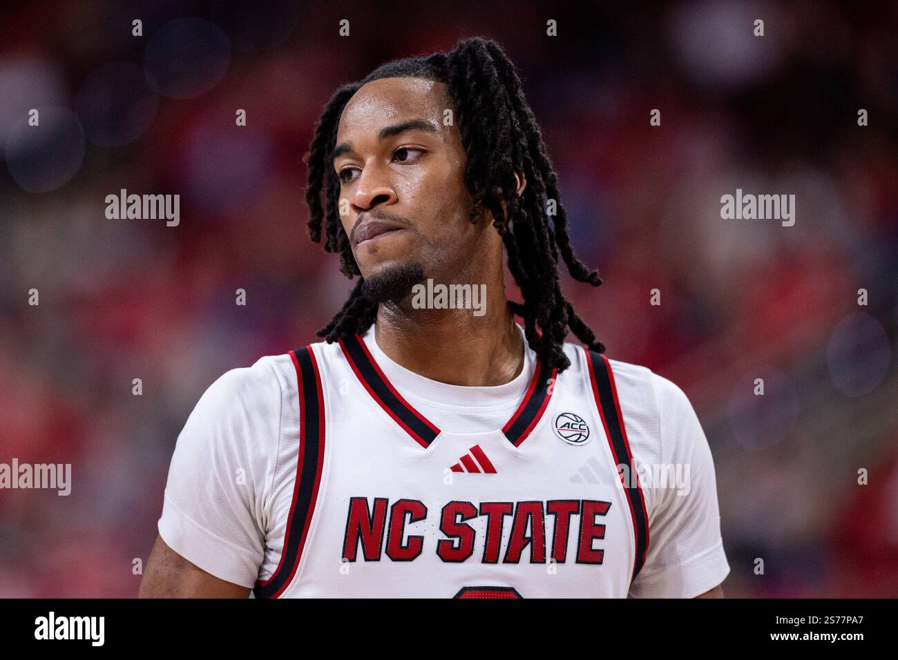January 18, 2025: North Carolina State guard Jayden Taylor (8) during ...