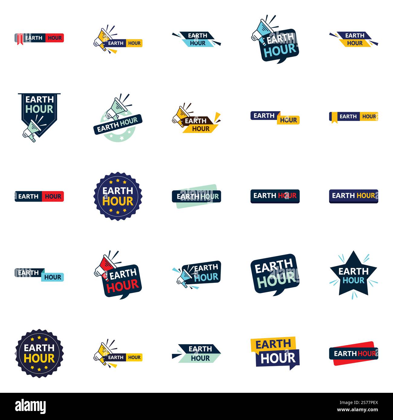 Earth Hour Vector Pack 25 High Impact Designs for Graphic Designers ...