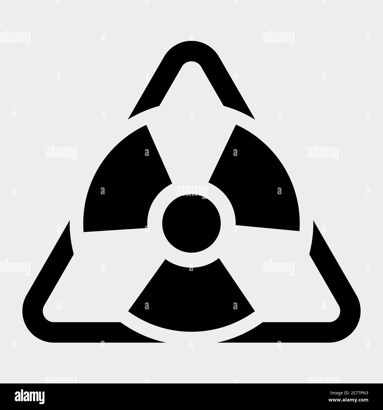 Radiation Hazard Symbol Sign Isolate On White Background,Vector ...