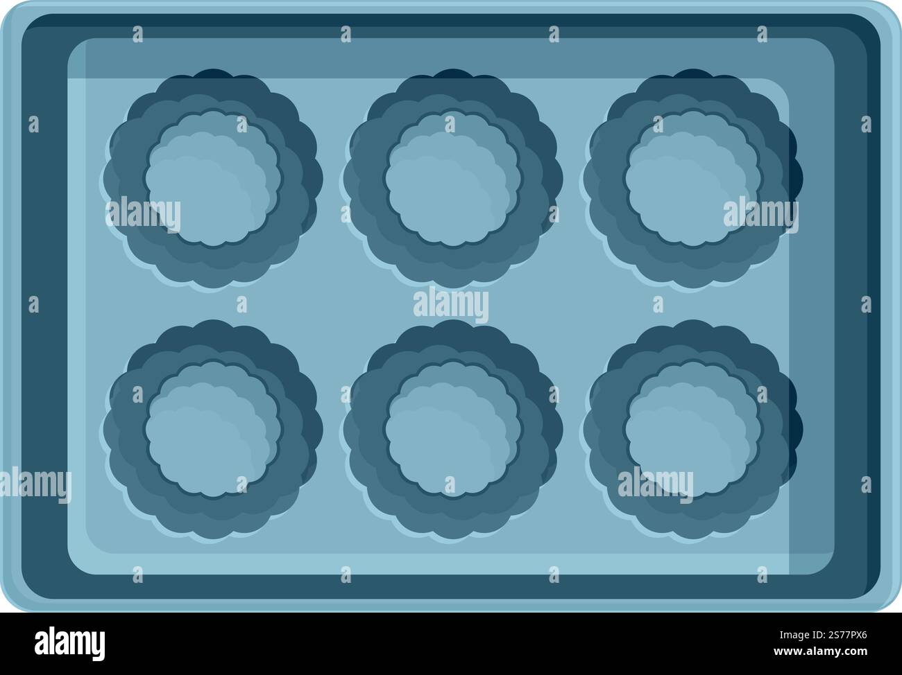 Cupcake form icon cartoon vector. Food tray. Cook cake. Cupcake form ...