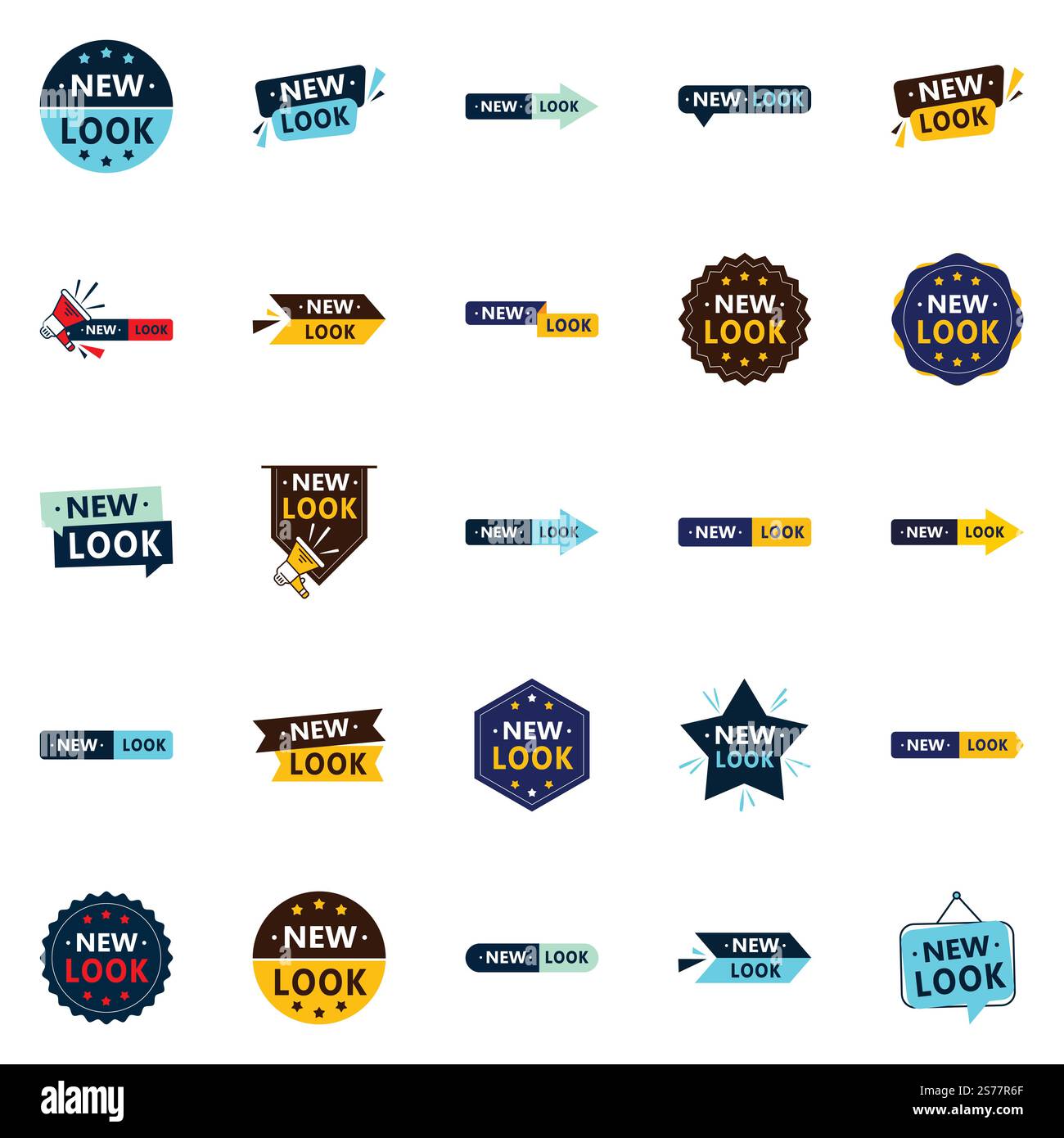 25 Modern Vector Elements for a New Look in your branding Stock Vector ...