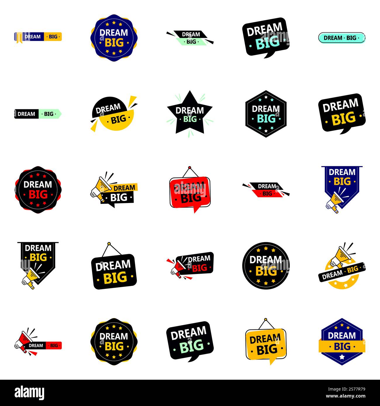 25 Vector Designs to help you visualize your dreams Dream Big Stock ...