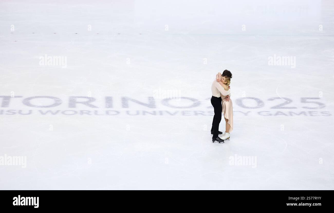 Beijing, Italy. 17th Jan, 2025. Sofia Val (R)/Asaf Kazimov of Spain ...