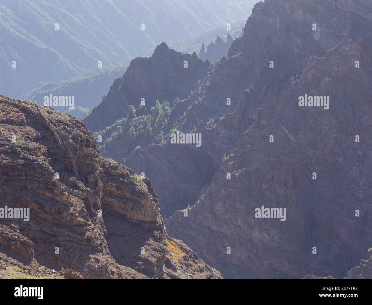 Stunning mountain view in La Palma, Canary Islands, showcasing rugged ...