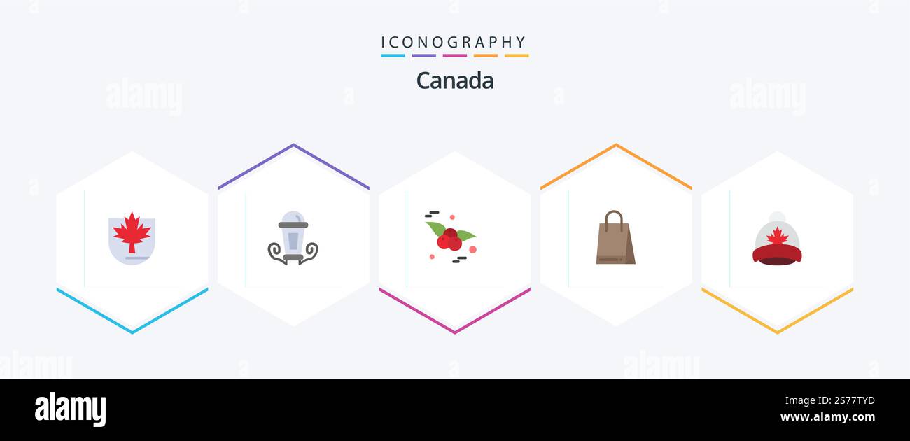 Canada 25 Flat icon pack including canada. cap. cherry. hat. shopping ...
