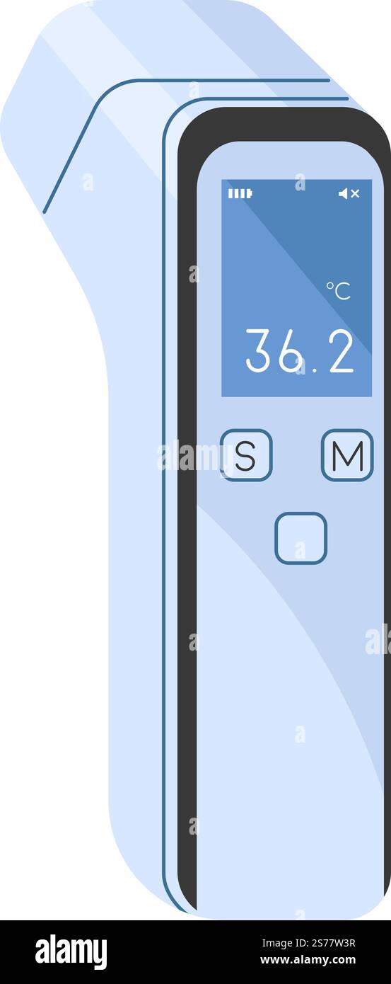 hand thermometer for measuring temperature of body. isolated tools for ...