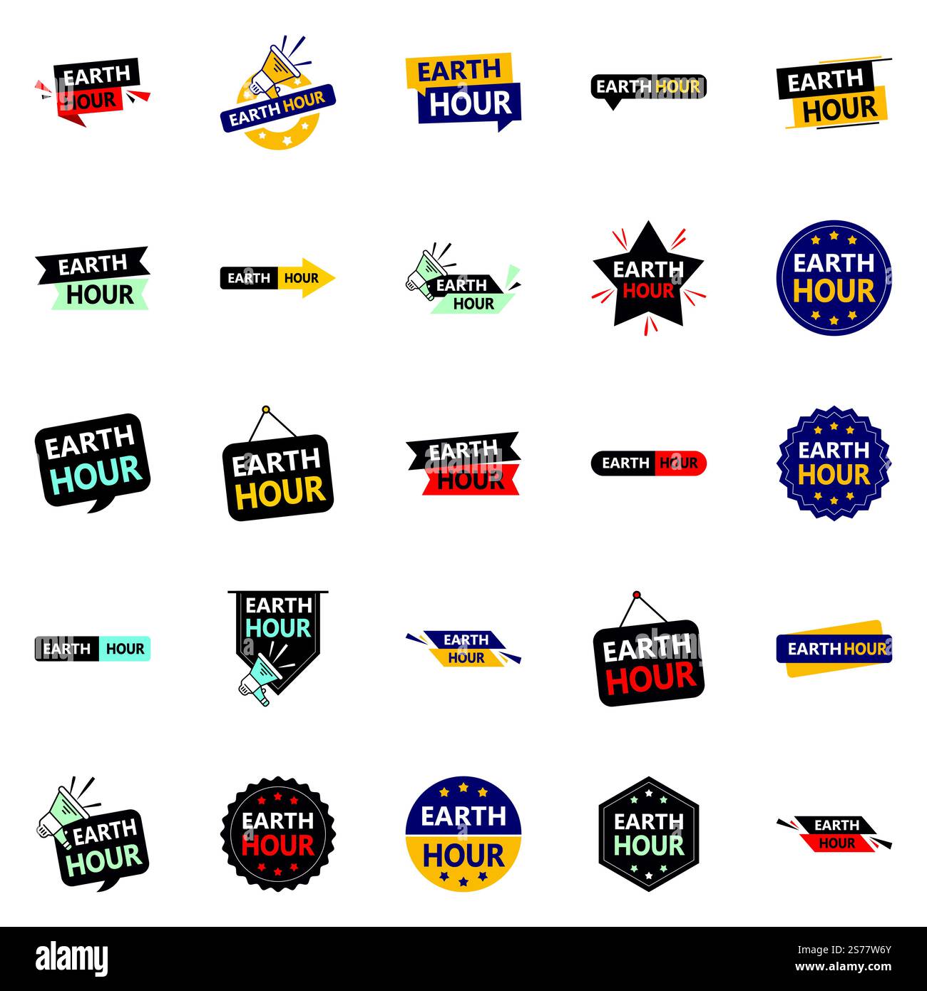The Earth Hour Vector Collection 25 Dynamic Designs for Your Next ...