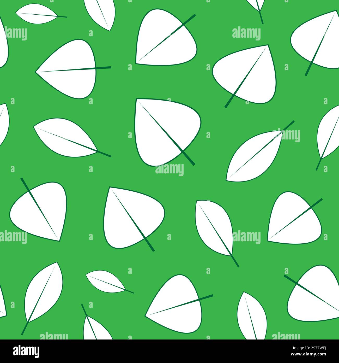 Organic shapes leaves seamless Stock Vector Images - Alamy