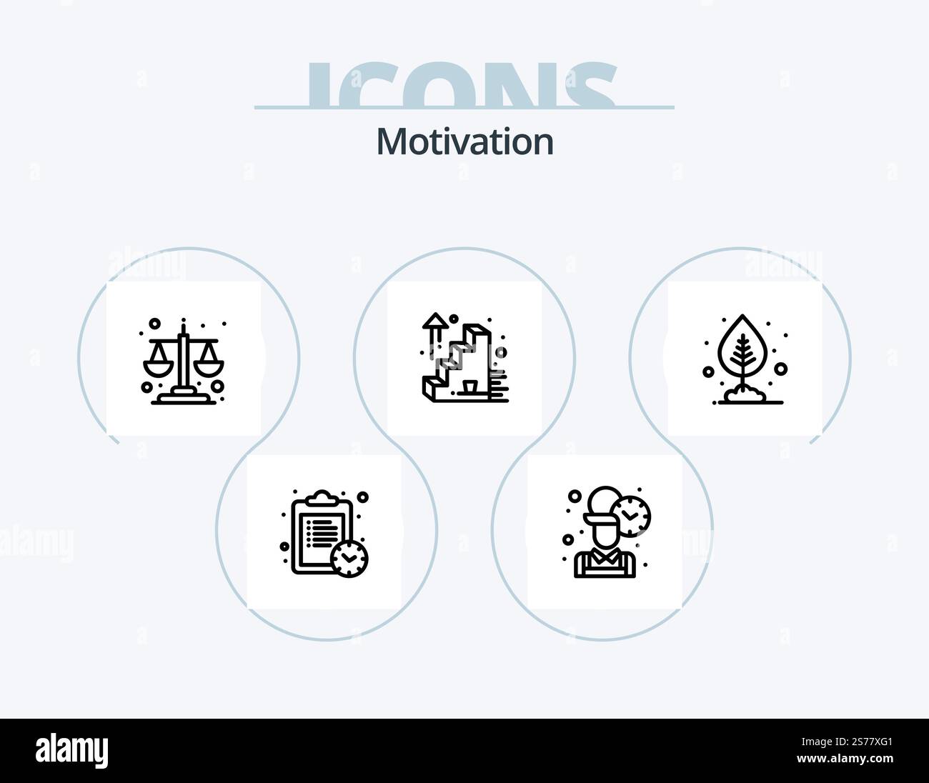 Motivation Line Icon Pack 5 Icon Design. . . shield motivation. sport ...