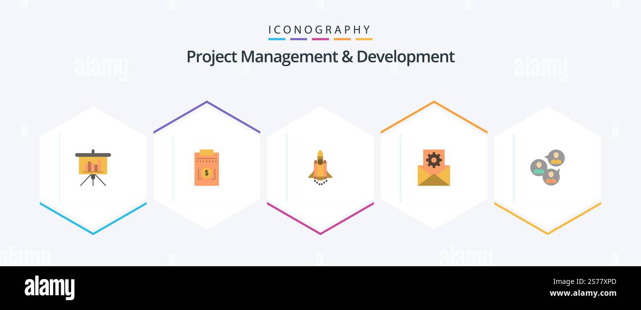 Project Management And Development 25 Flat icon pack including business ...