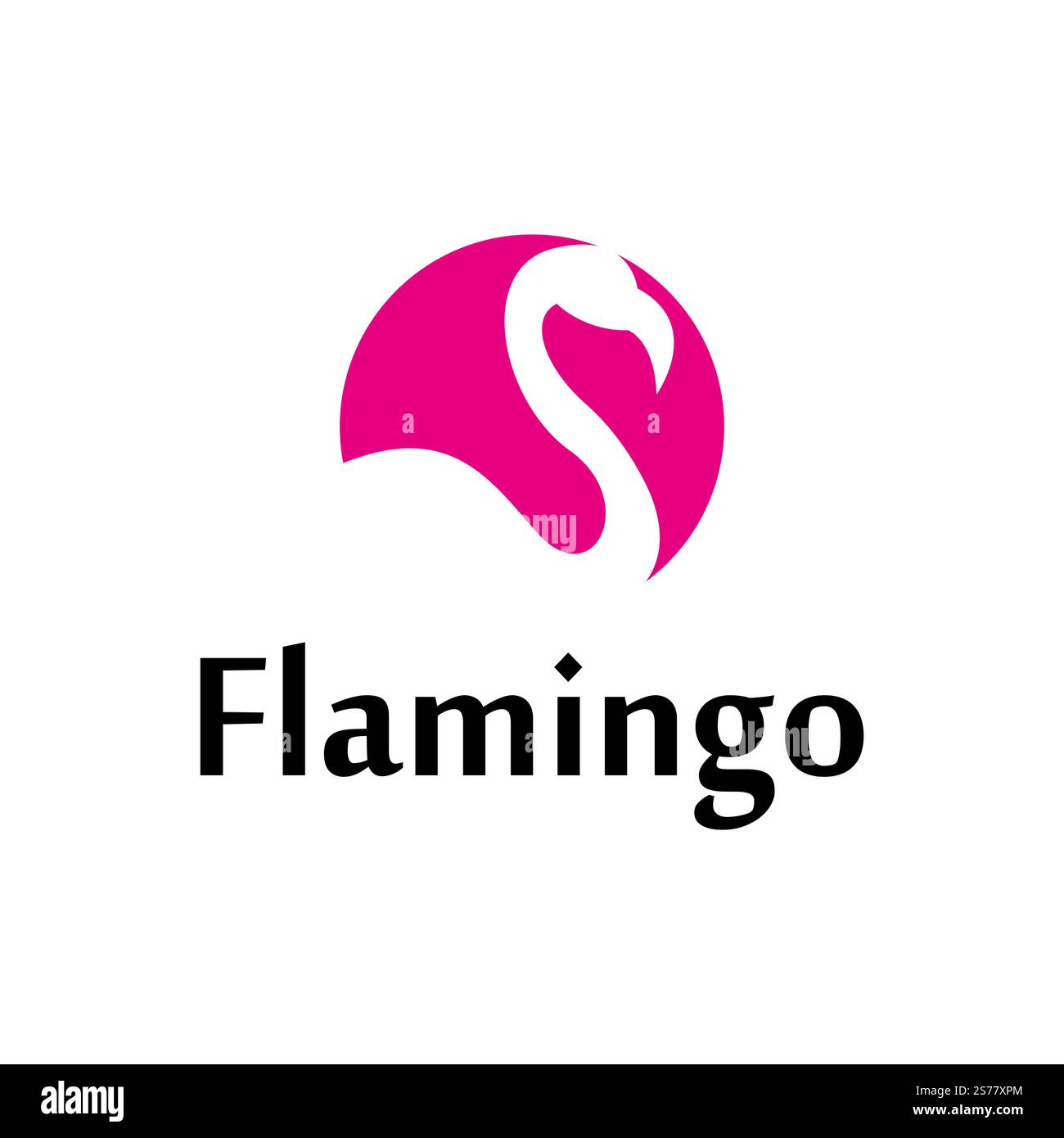 Iconic Flamingo logo designs concept vector, Flamingo bird logo ...