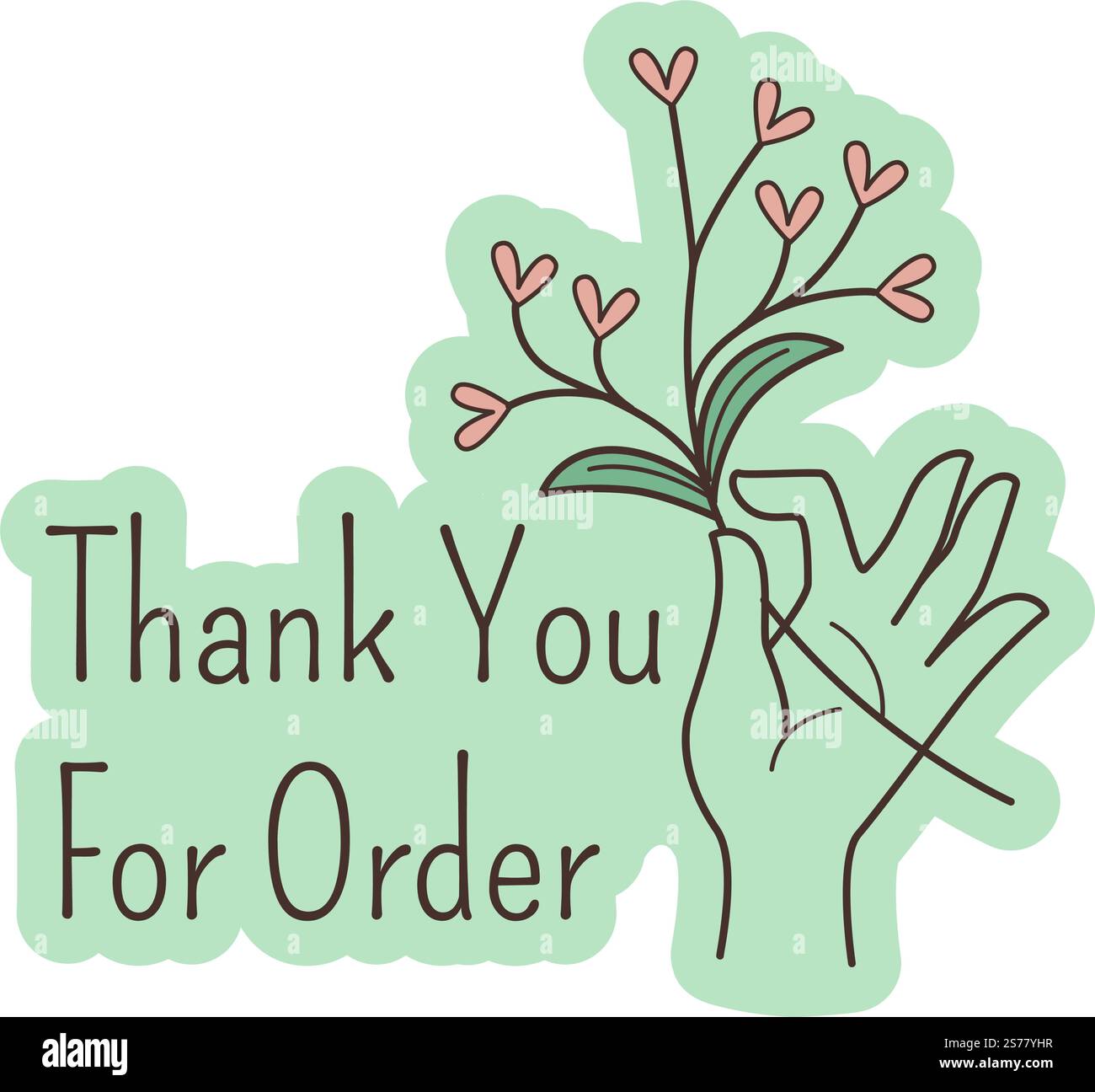 Gratitude for clients and loyal customers. Isolated icon with thank you ...