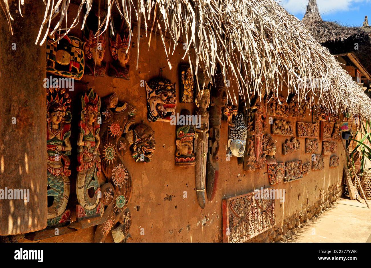 Traditional Balinese village of Tenganan in Karangasem regency of Bali ...