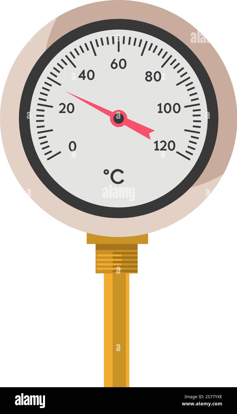 Tools and instrument for measuring temperature. Isolated old school ...