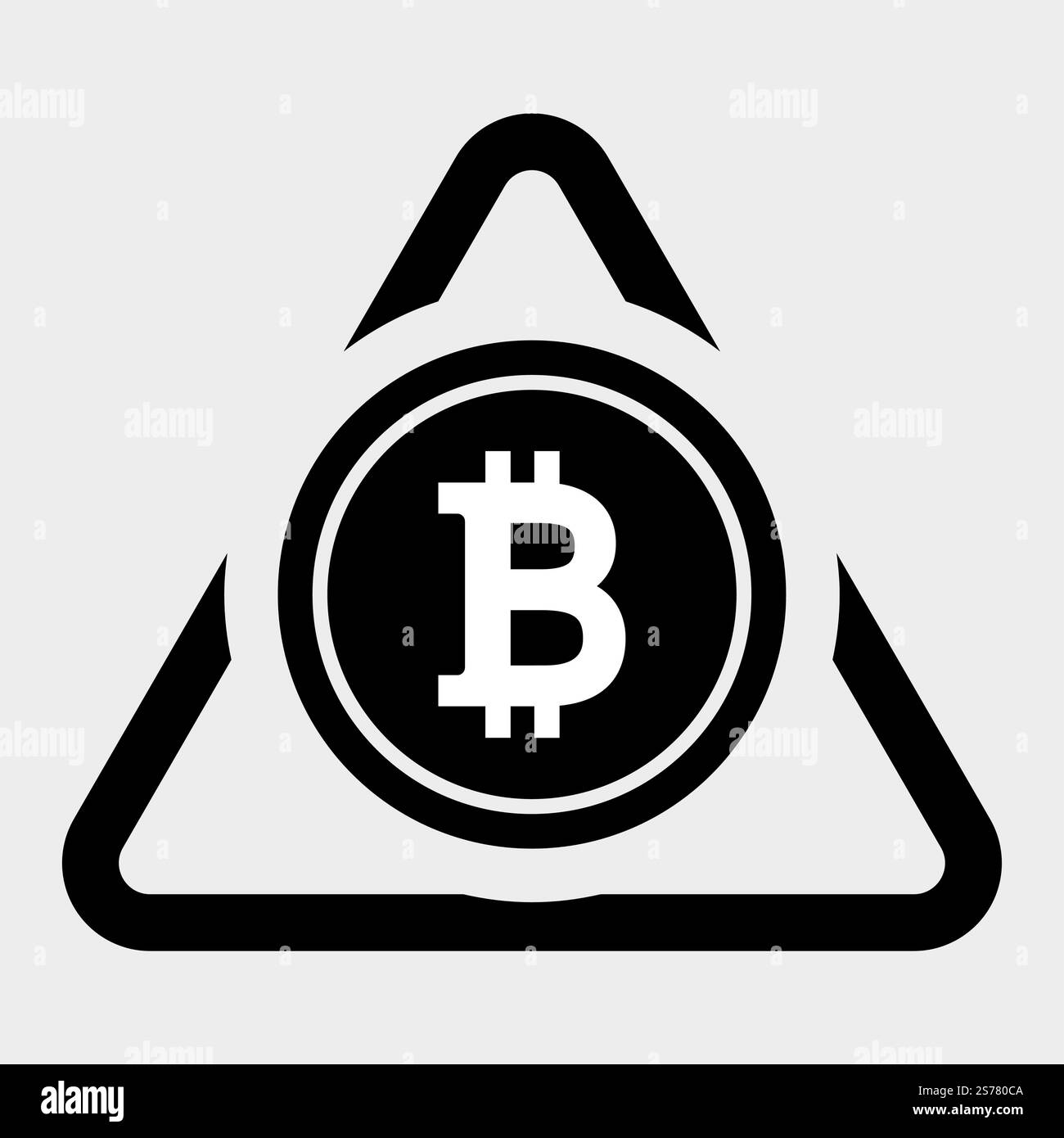 Bitcoin Icon Symbol Sign Isolate on White Background,Vector ...