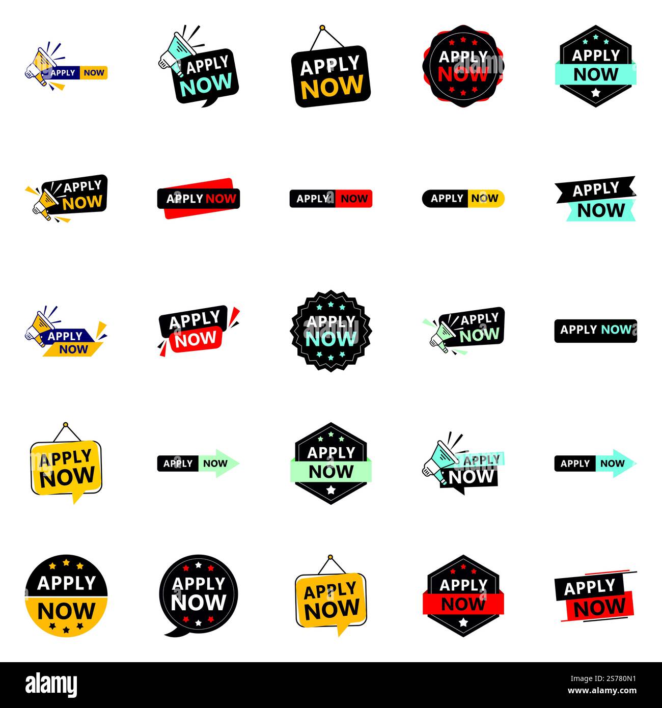 25 Creative Apply Now Banners to Help You Stand Out Stock Vector Image ...
