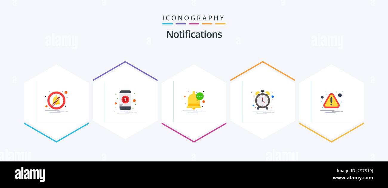 Notifications 25 Flat icon pack including . error. message. caution ...