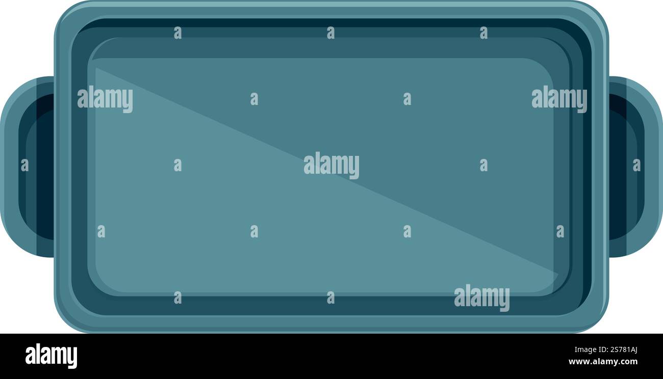 Tray icon cartoon vector. Cook baking. Tin food. Tray icon cartoon ...