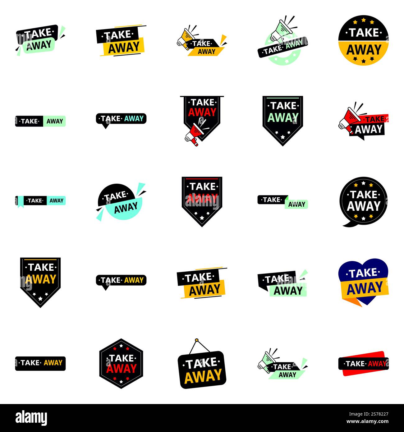 The Take Away Pack 25 Unique Vector Designs for Promoting Takeaway Food ...