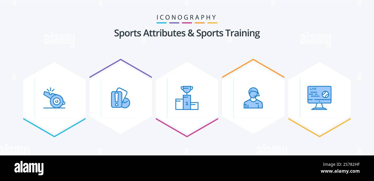 Sports Atributes And Sports Training 25 Blue icon pack including ...