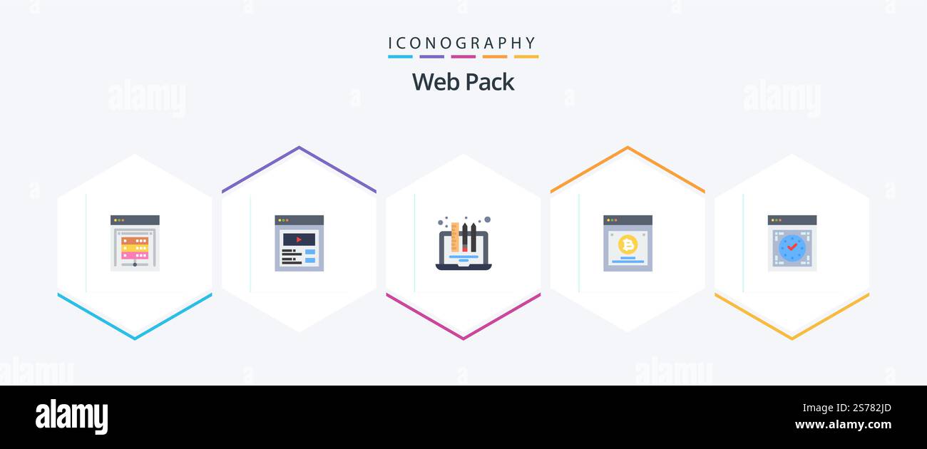Web Pack 25 Flat icon pack including computer. method. design ...