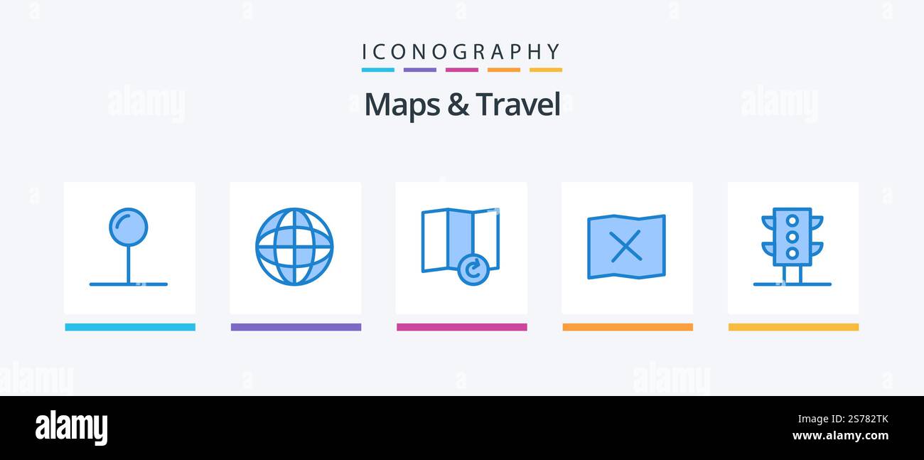 Maps and Travel Blue 5 Icon Pack Including . map. transport. Creative ...