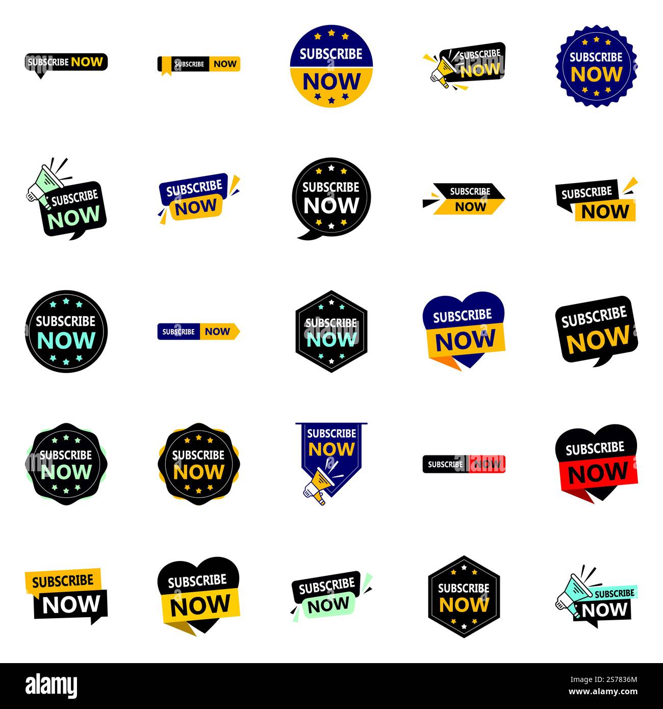 Make Your Designs Pop with Subscribe Now 25 Engaging Vector Banners ...