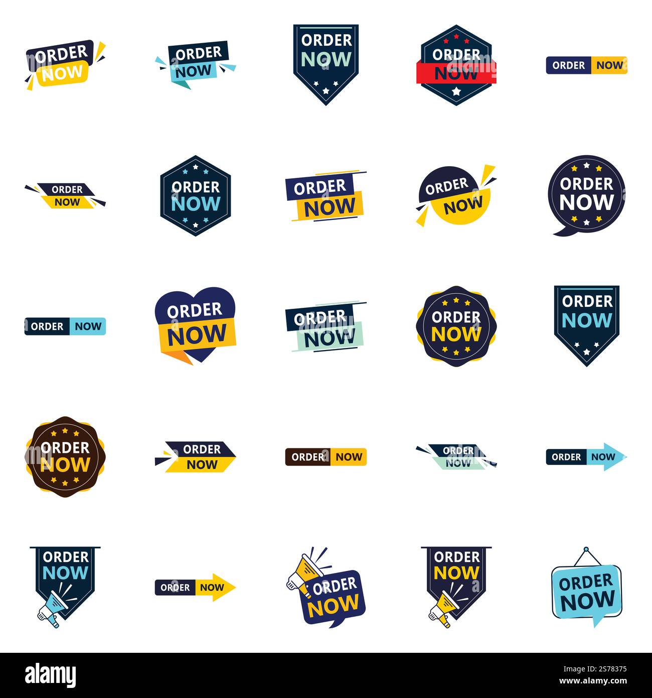 25 Creative Order Now Banners to Help You Stand Out Stock Vector Image ...