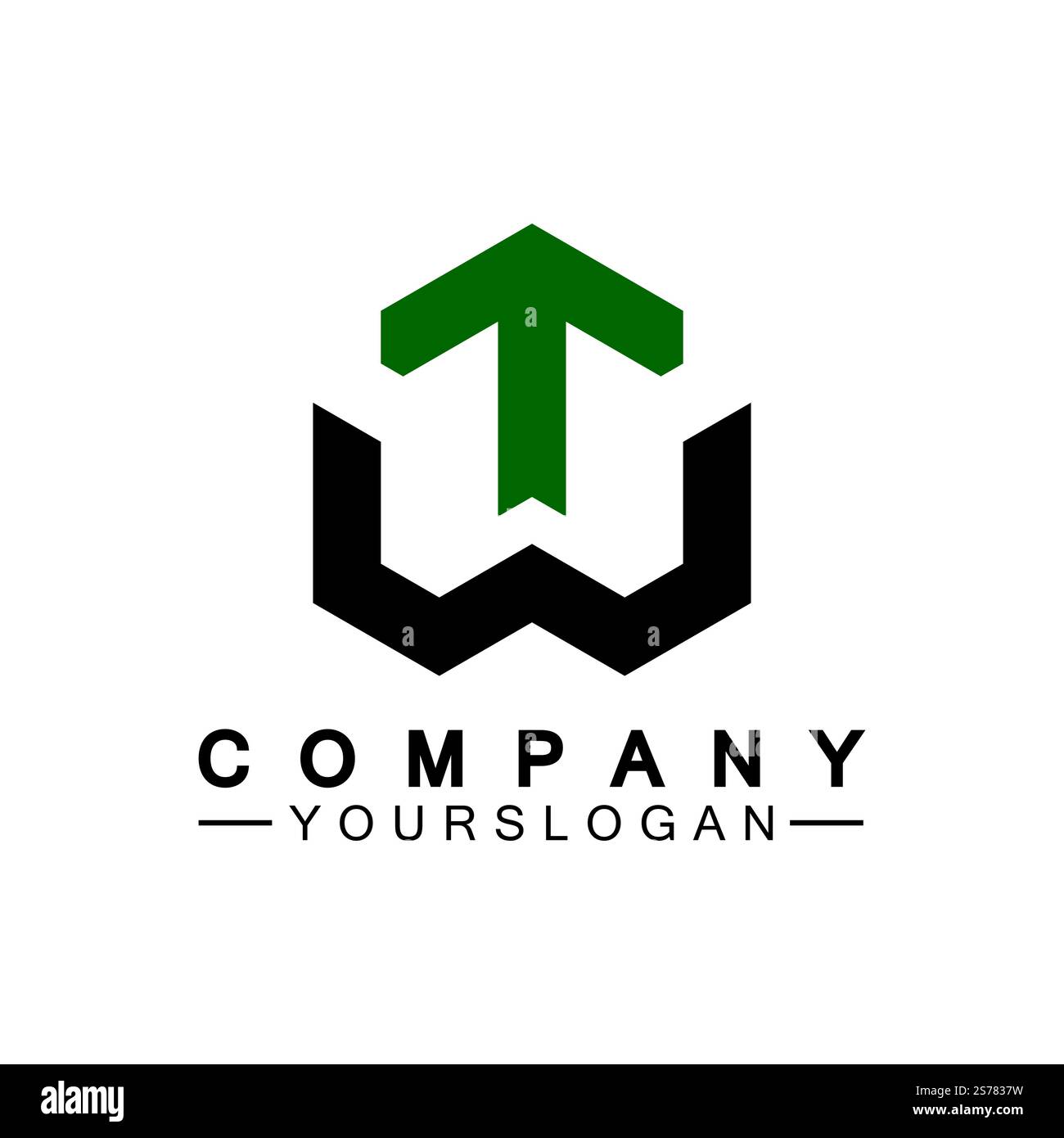 Initial letter wt logo or tw logo vector design template Stock Vector ...