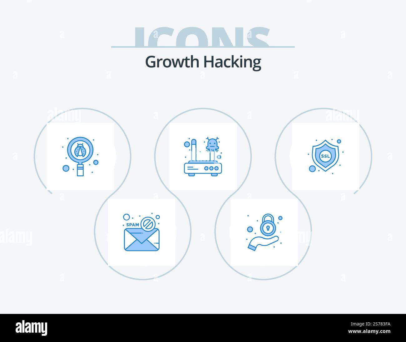 Hacking Blue Icon Pack 5 Icon Design. router. lost. privacy. internet ...