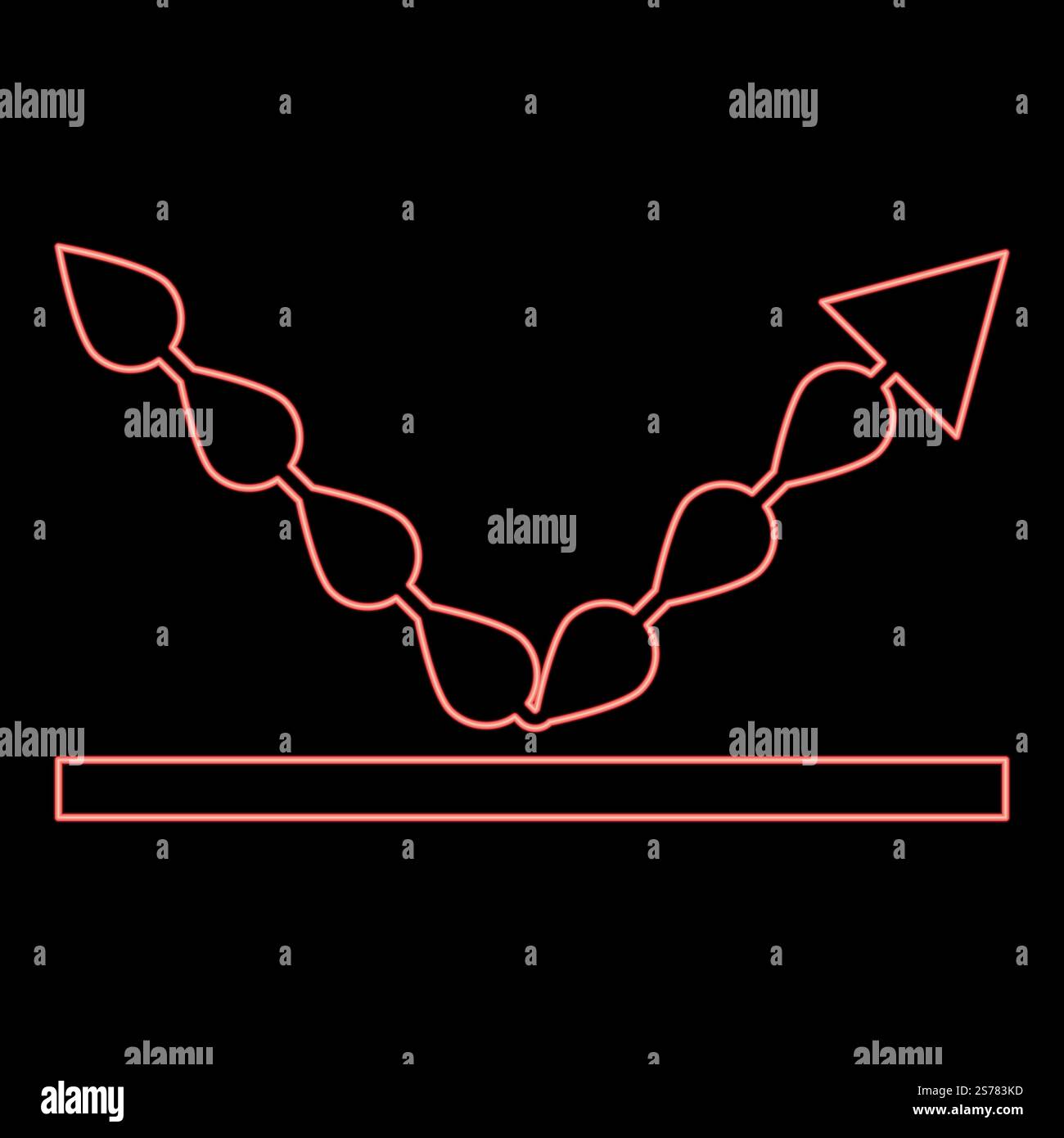 Neon water resistance symbol waterproof impermeable liquid drops ...