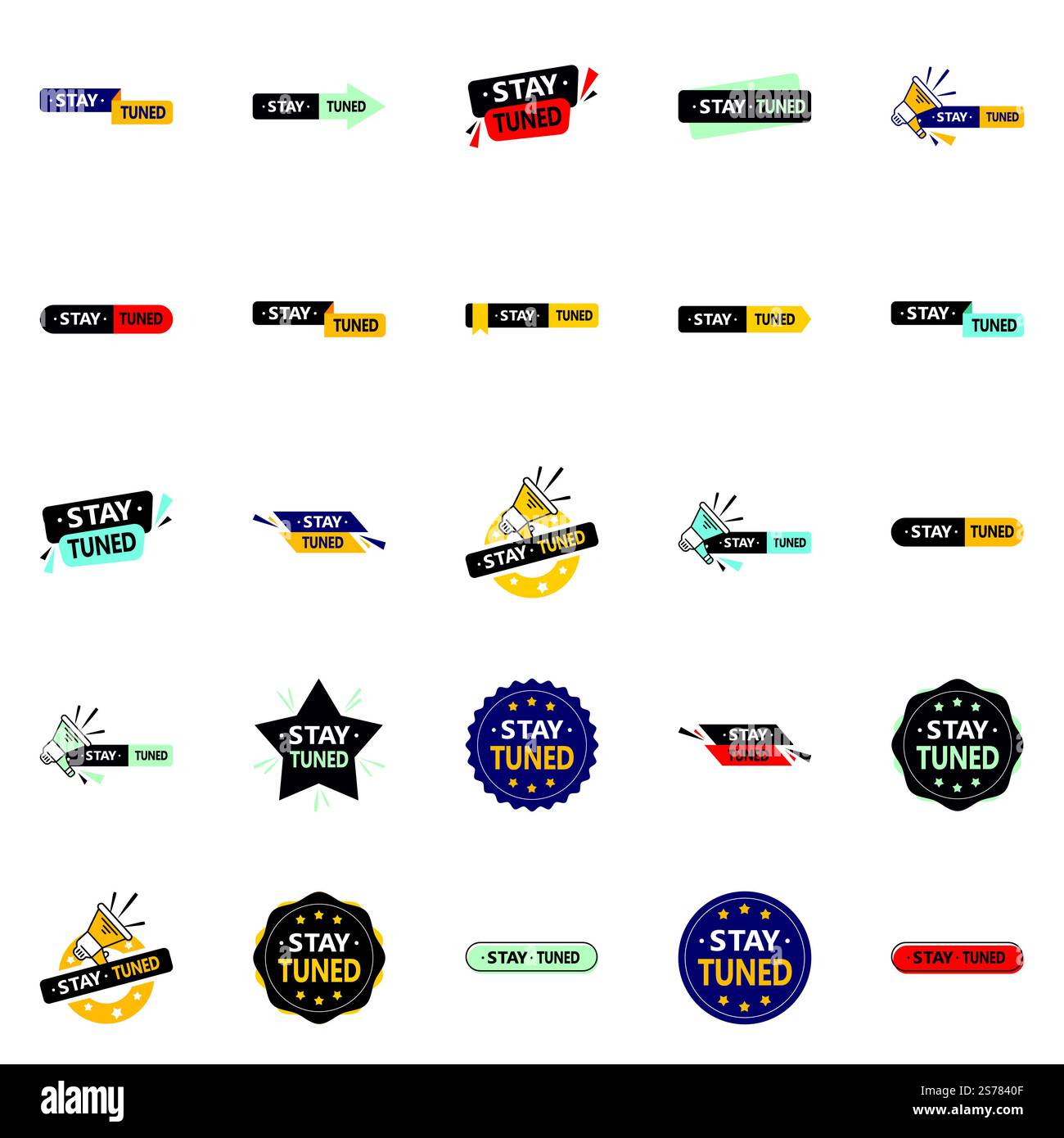Stay Tuned 25 Professional Vector Elements for a polished brand ...