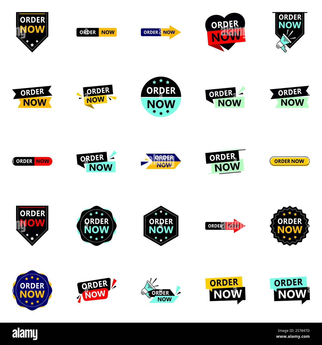 25 Eye-catching Order Now Banners to Grab Attention Stock Vector Image ...