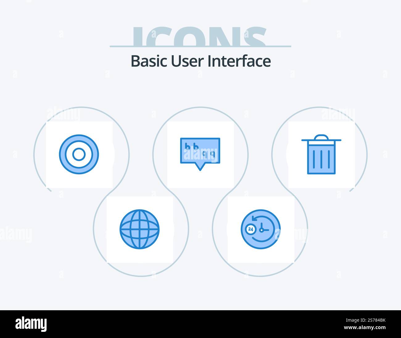 Quote icon blue internet Stock Vector Images - Alamy