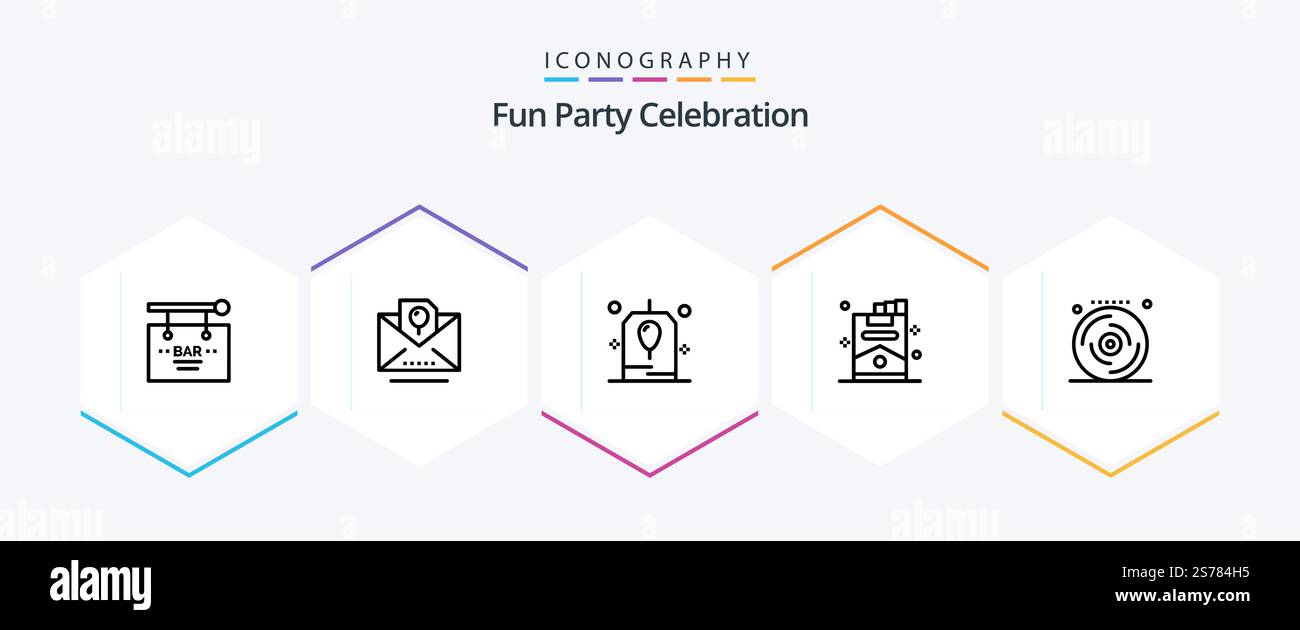 Party 25 Line icon pack including birthday. smoking. party. cigarette ...