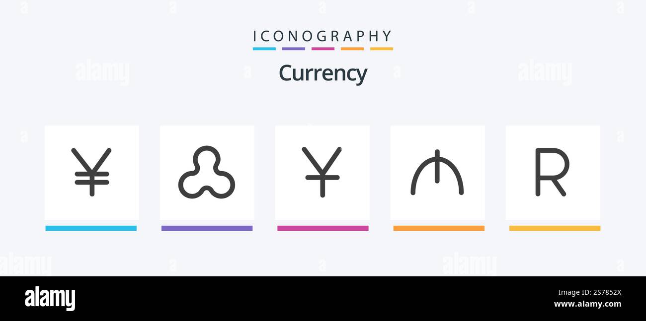 Currency Flat 5 Icon Pack Including . zar. yen. currency. rand ...