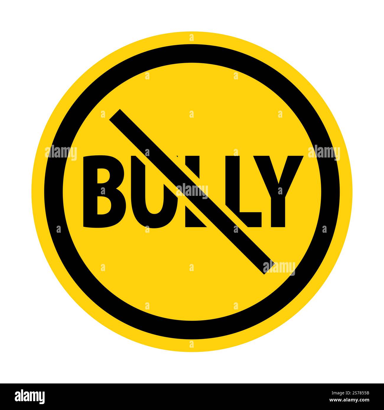 Bullying school sign children Stock Vector Images - Alamy