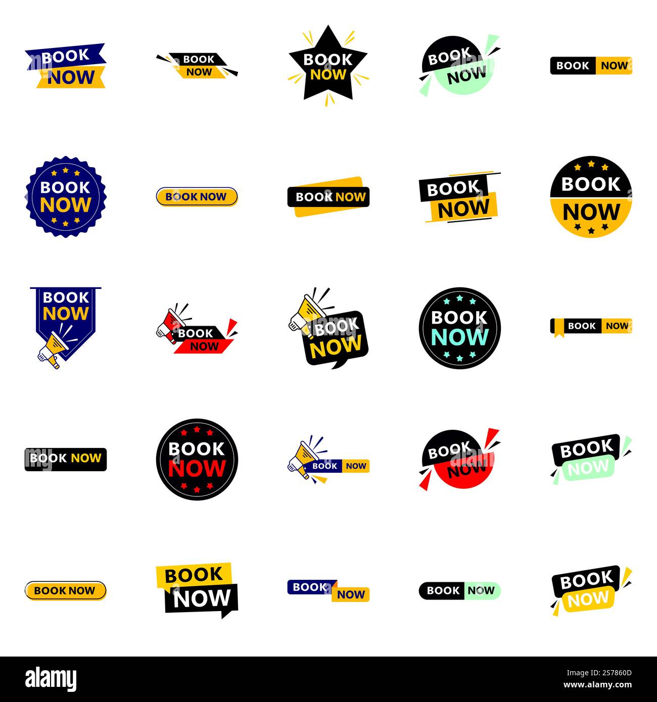 25 Impressive Book Now Banners to Help You Stand Out Stock Vector Image ...