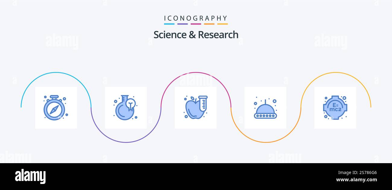 Science Blue 5 Icon Pack Including study. formula. science. ufo ...